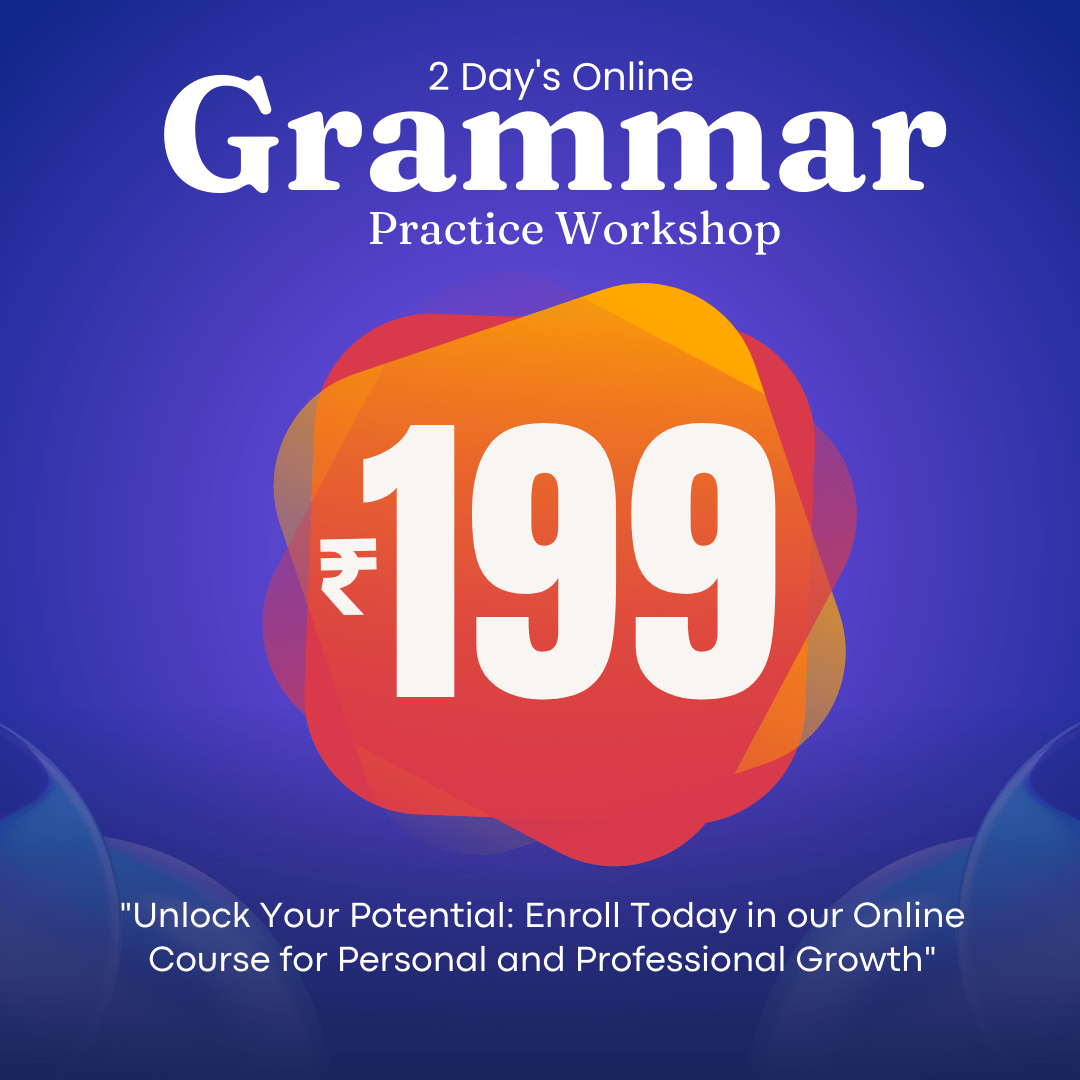 Grammar Course - Enroll Now For Rs. 199 Only